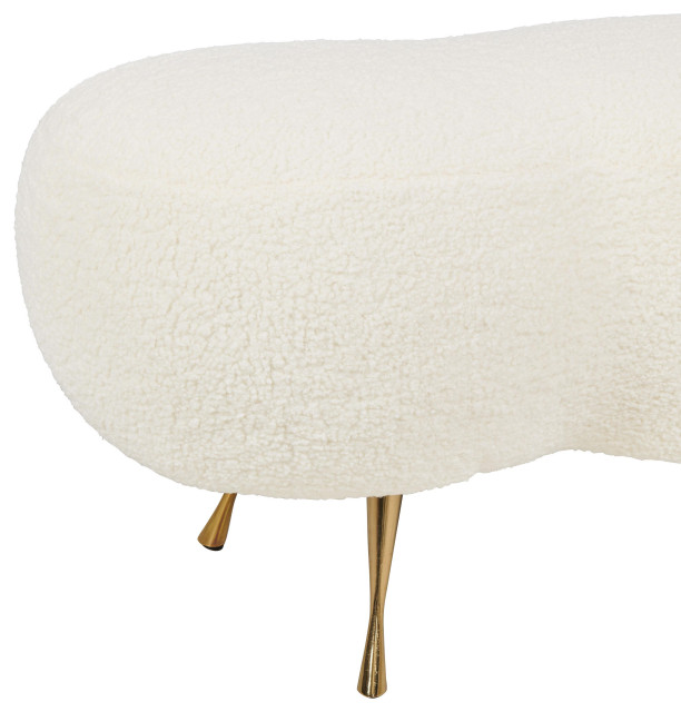 Welsh Faux Shearling Bench - Contemporary - Upholstered Benches - by ...