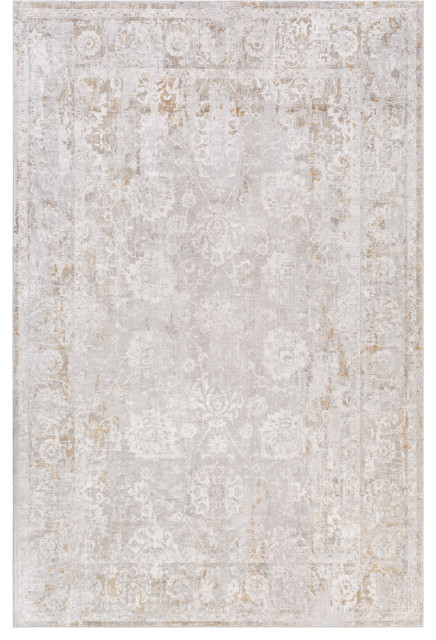 Carmel Area Rug, 7x9, Light Gray/White/Taupe/Tan/Dark Brown/Medium Gray ...