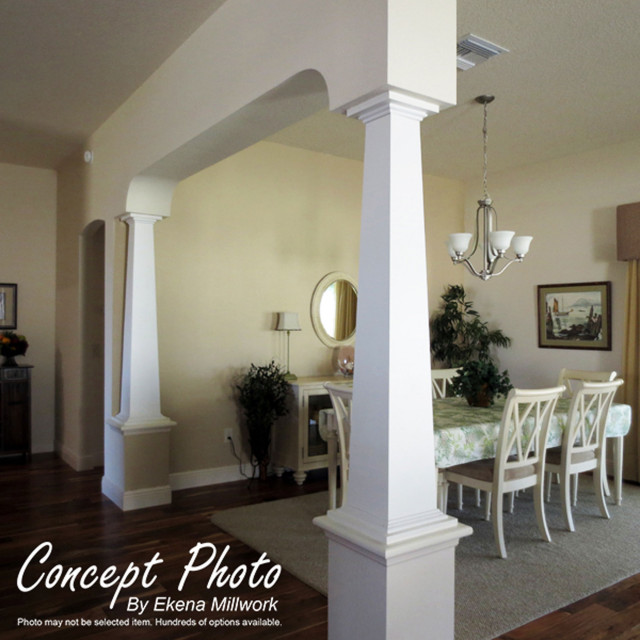 Endura-Craft Craftsman Classic, Square Tapered, Smooth Column, 10"-6 ...