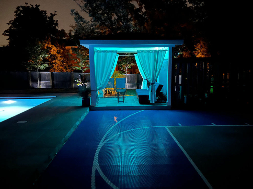 Pool, Basketball Court, and Retaining Wall in Silver Spring, MD - DC ...