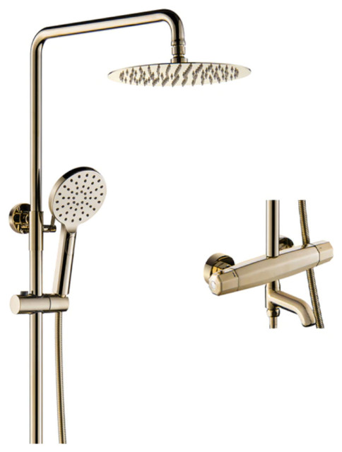Wasser™ Complete Shower System With Bath Faucet - Contemporary - Tub ...