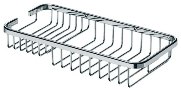 Filo Shower Basket, Polished Chrome - Bath Products - by Buildcom | Houzz