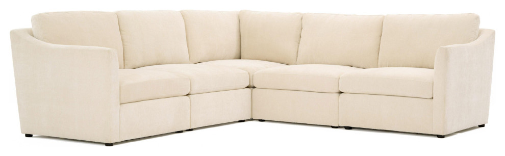 Aiden Beige Modular L Sectional - Beige - Transitional - Sectional ...