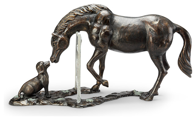 Amazing Barnyard Pals Garden Sculpture - Farmhouse - Garden Statues And ...