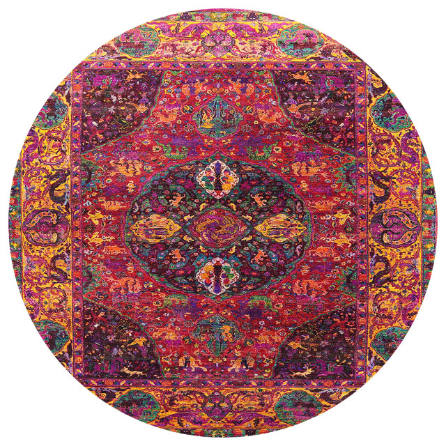 Ahgly Company Indoor Rectangle Mid-Century Modern Area Rugs, 5' x 7', 7 ...