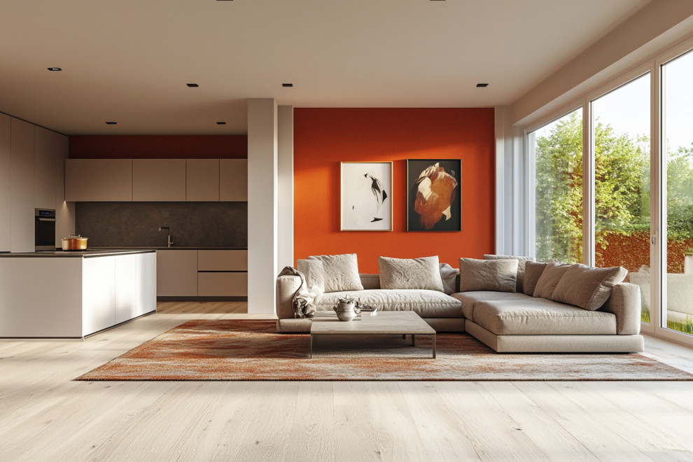 How I use AI to Visualize Wall Colours At Home - Modern - Living Room ...