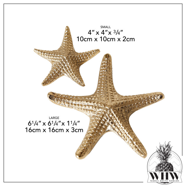 2 Piece Cape Cod Star Fish - Beach Style - Wall Sculptures - by Whole ...