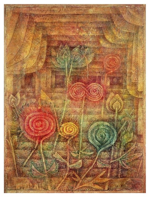 "Spiral Flowers" Digital Paper Print by Paul Klee, 14"x18", 32"x42 ...