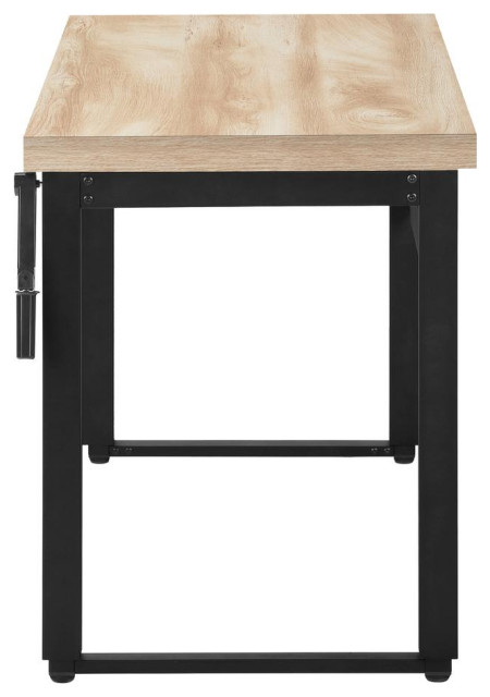 Computer Desk, Home Office, Standing, Adjustable, 48L, Work, Laptop ...