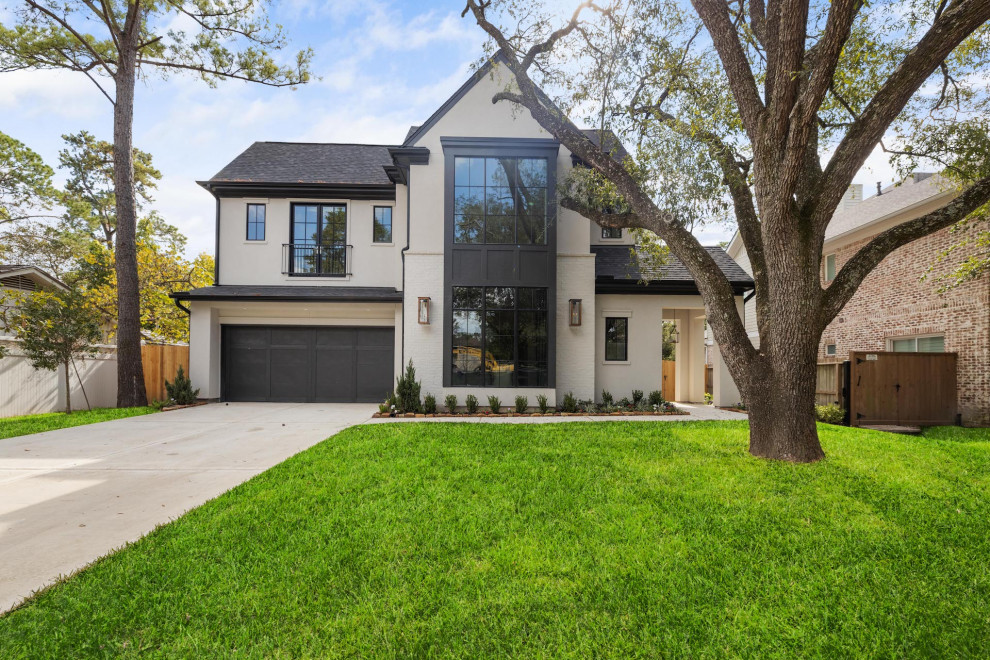 01 - Transitional Front Exterior - Transitional - Exterior - Houston ...