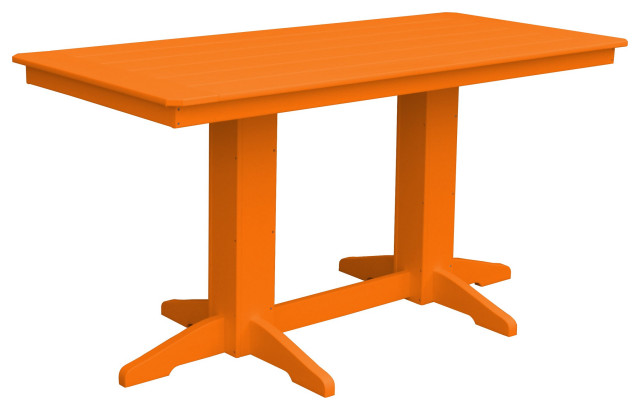 Poly Lumber Rectangular Table, 6 Foot - Contemporary - Outdoor Pub And Bistro Tables - by ...