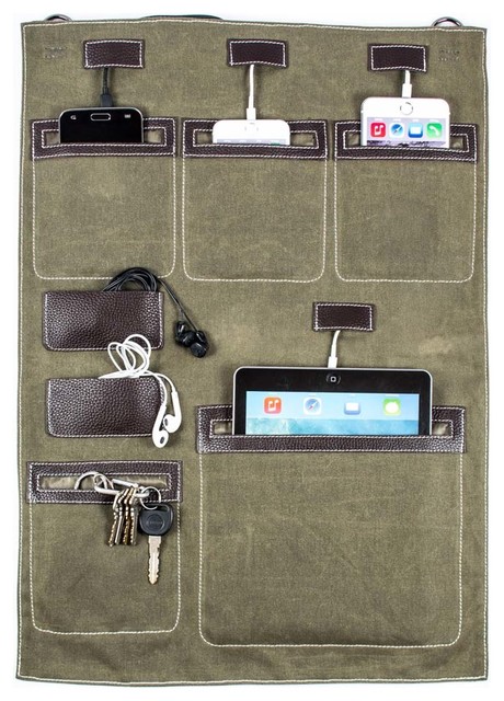 "Wally" Hanging Wall Organizer for Electronics - Contemporary - Wall ...