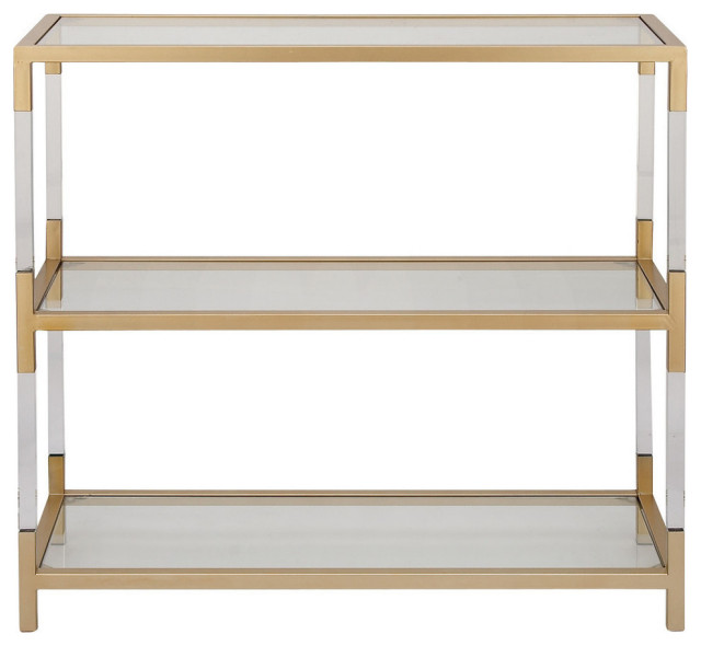 Contemporary Gold Metal Console Table 56934 - Contemporary - Console ...