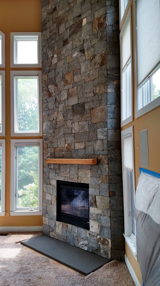 Dry Stack Fireplace - Contemporary - DC Metro - by Jackson Construction ...