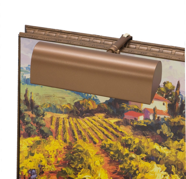 Traditional 8" Bronze CA Compliant Picture Light, Bronze - Transitional ...