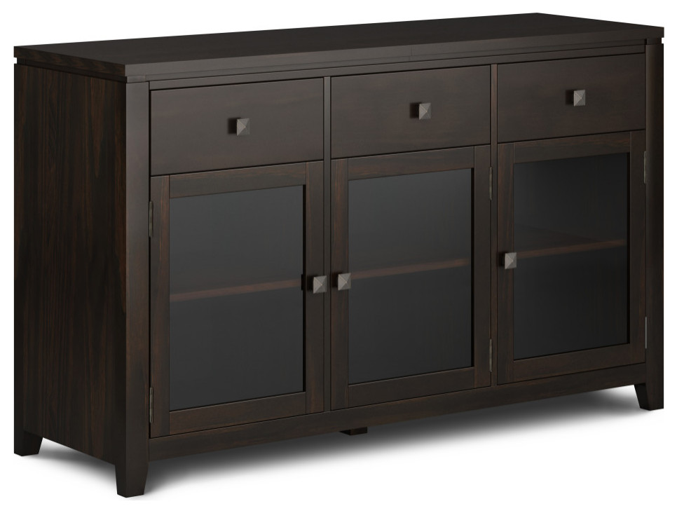 Cosmopolitan Solid Wood Sideboard Buffet - Transitional - Buffets And ...