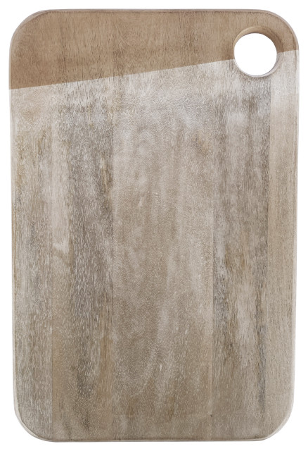 Wide Mango Wood Rectangle Cheese and Cutting Board With Handle ...