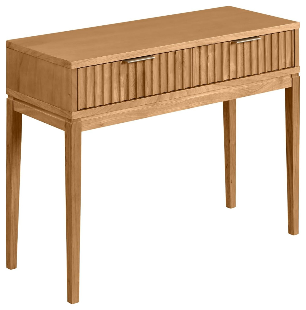 Mid Century Modern Console Table, Unique Design With Storage Drawers ...