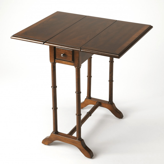 26" Medium Brown Solid And Manufactured Wood Rectangular End Table With ...