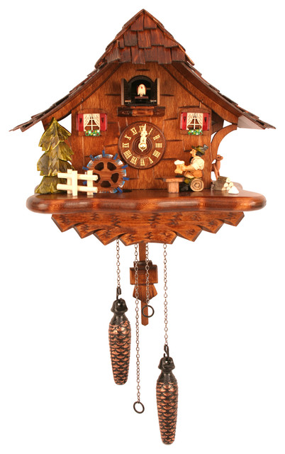Engstler Battery-Operated Cuckoo Clock- Full Size - Rustic - Cuckoo Clocks - by Alexander Taron ...