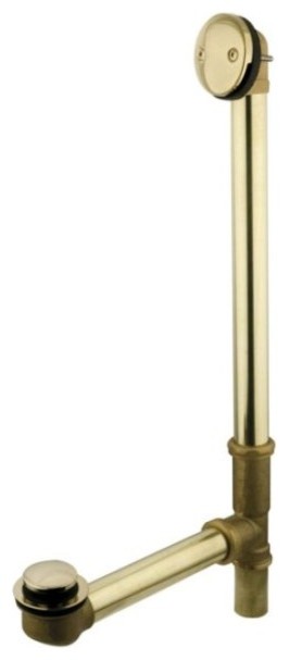 Polished Chrome 18" Tub Waste & Overflow with Tip Toe Drain DTT2181 ...