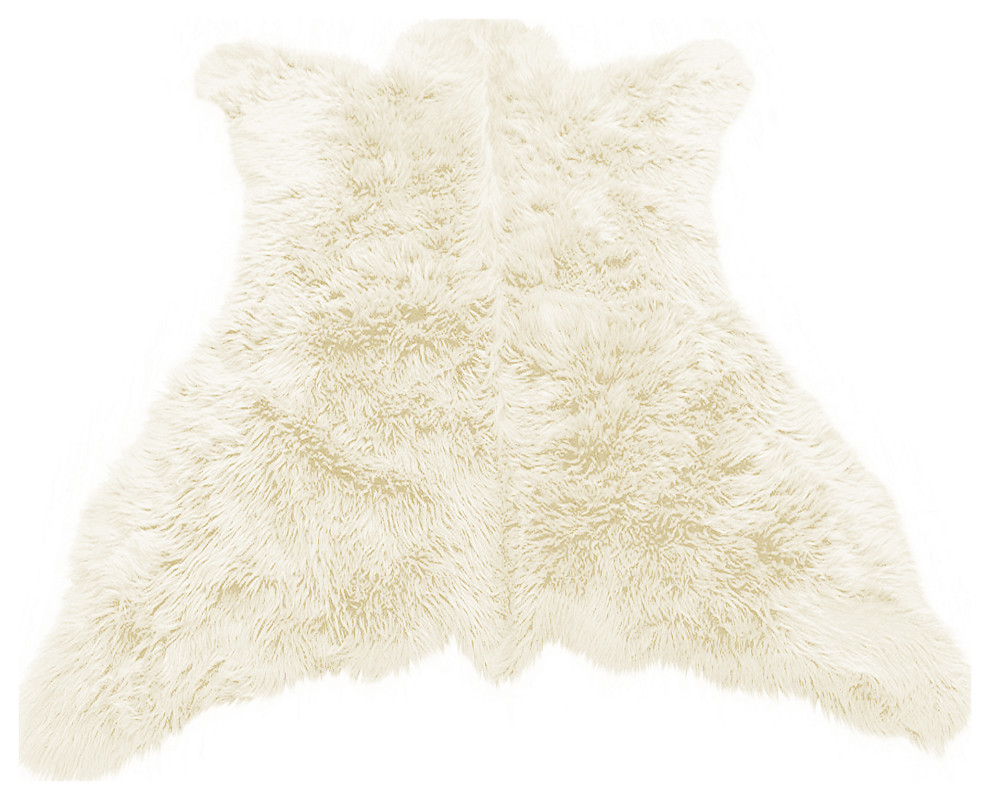 Designer Faux Fur, Bear Skin Rug, Realistic, Luxurious, 5'x7 ...