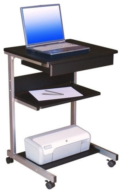 TECHNI MOBILI Modus Metal Computer Student Laptop Desk in Graphite ...