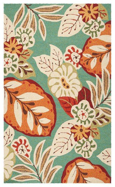 Hand Hooked Storm Rug SOM-7714, 5' x 7'6" - Contemporary - Area Rugs ...