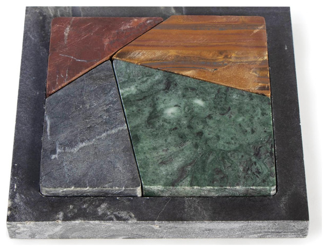 Milena Marble Tabletop Puzzle - Contemporary - Decorative Objects And ...
