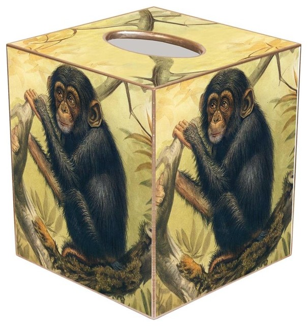 TB200-Monkey Tissue Box Cover - Traditional - Tissue Box Holders - by ...