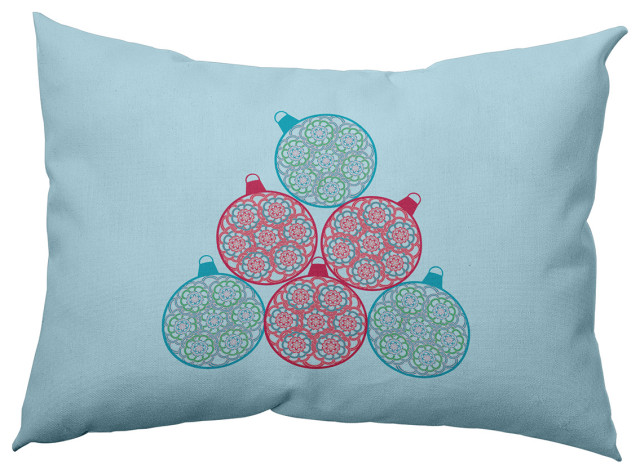Fancy Ornament Stack Accent Pillow, 14"x20" - Contemporary - Decorative ...