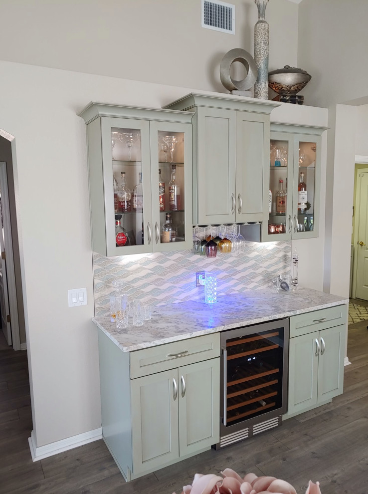 Lovely Haze Green Home Bar - Transitional - Home Bar - Tampa - by ...