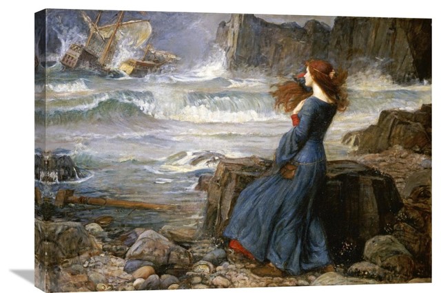 "Miranda - The Tempest" Canvas Giclee by John William Waterhouse, 16 ...