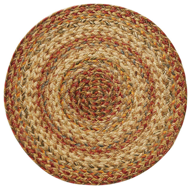 Homespice Decor Harvest Jute Braided Trivet 15" (Round) - Contemporary ...