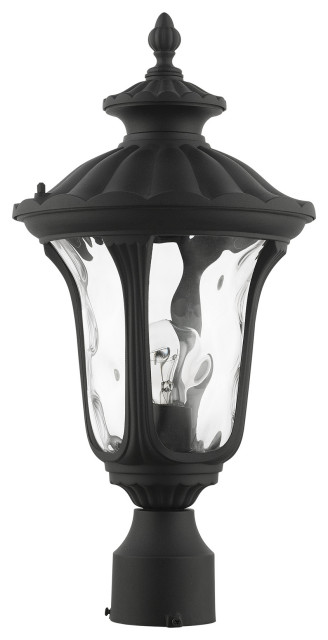 Textured Black Traditional, Victorian, Sculptural, Outdoor Post Top ...