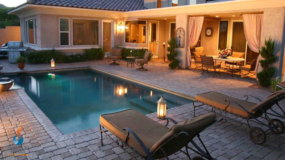 20 Pool Designs Under 600 sq ft - Pool - Las Vegas - by Paragon Pools ...