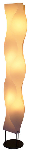 White Wavy Lamp Tower - Contemporary - Floor Lamps - by California ...
