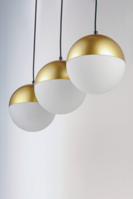 ET2 E20363-92 Half Moon 3 Light 30"W LED Linear Pendant - Mediterranean ...