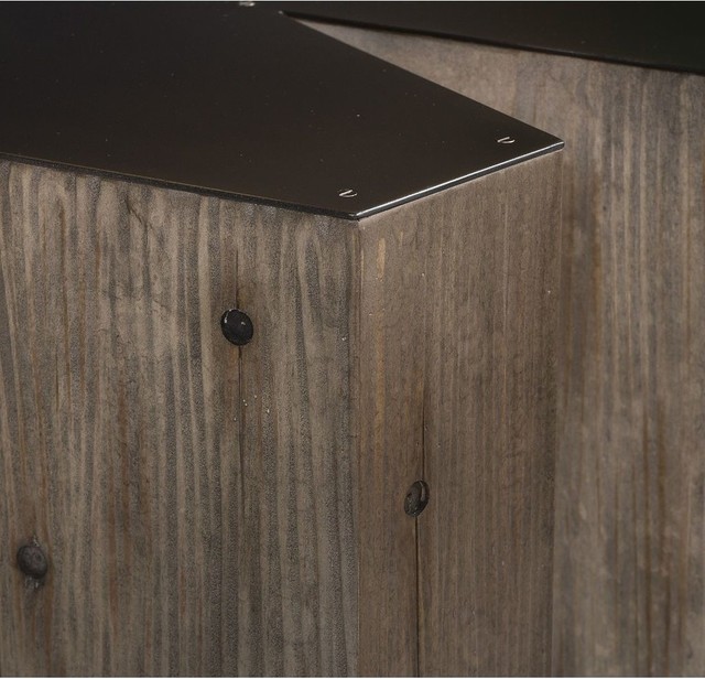 Resource Decor Alphabet Side Table, Letter W - Rustic - Side Tables And ...