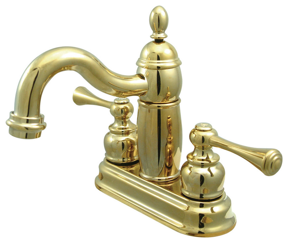 Heritage Two Handle 4" Centerset Lavatory Faucet with Retail Pop-up ...