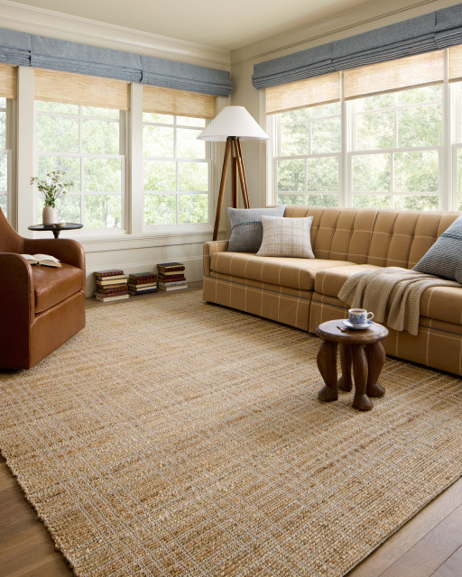 Chris Loves Julia x Loloi Judy Natural / Cream Rug, 18" x 18" Sample ...