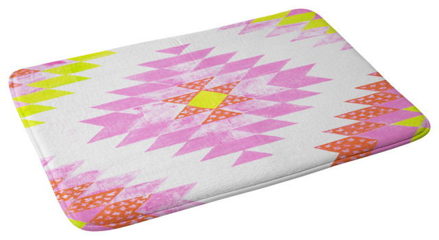 Dash And Ash Chelsea And Coral Memory Foam Bath Mat, 34"x21 ...