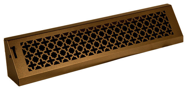 Steel Crest Victorian Oil Rubbed Bronze Baseboard Register, 24 ...