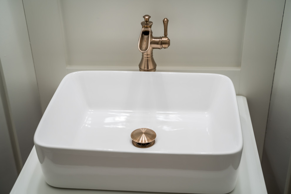 Stunning Powder Room Redesign in Roswell, GA - Bathroom - Atlanta - by ...