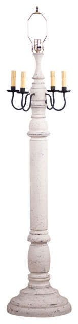 General James Floor Lamp Base in Americana White, One Size - French ...