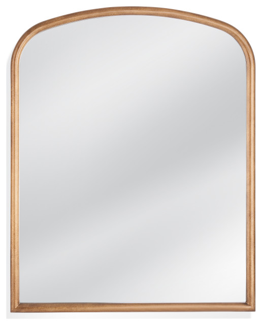 Monroe Polyurethane and MDF Gold Vertical Wall Mirror, W 1 x D 50 x H ...