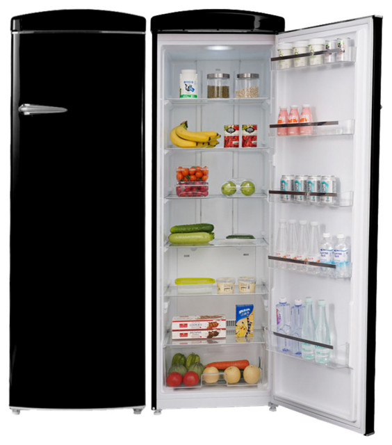 24" 11 cu.ft. Classic Retro Frost-Free Single Door Refrigerator ...