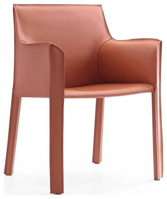 Paris 8-Piece Dining Chairs, Clay - Midcentury - Dining Chairs - by ...