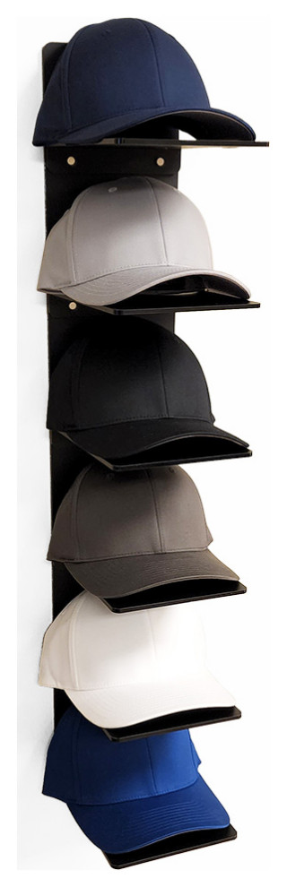OnDisplay Luxe Acrylic Hat Rack Display - Wall Mounted Baseball Cap ...