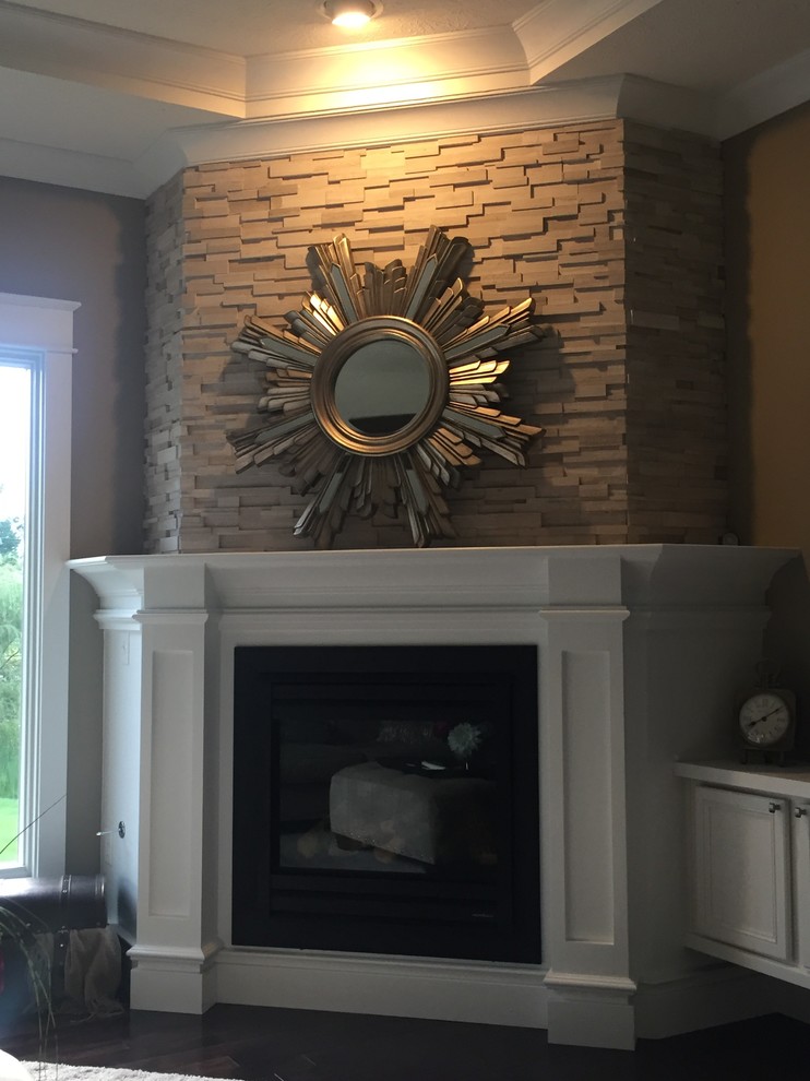 How to decorate stone mantle